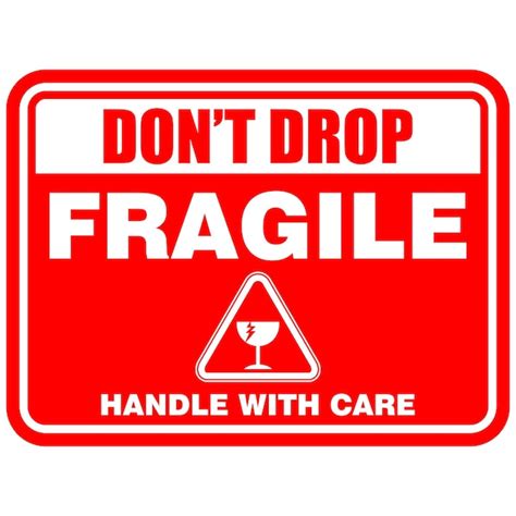 Premium Vector Fragile Dont Drop Handle With Care Sticker Label