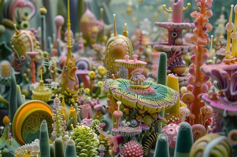 Premium Photo Traverse Through A Microscopic Urban Landscape Whe Generative Ai