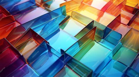 Premium Ai Image Multicolored Glass Effect Texture Background