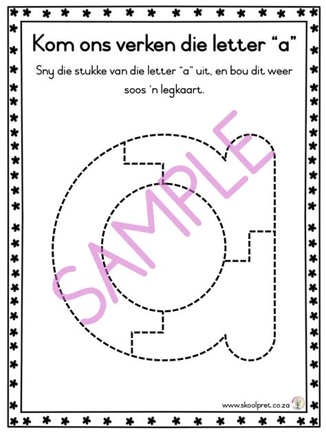 Graad R Alfabet Klanke Aktiwiteitsboek Skool Pret