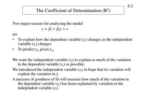 Ppt Ch6 Simple Linear Regression Continued Powerpoint Presentation