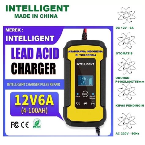 Promo Intelligent Fast Charger Accu Cas Aki Mobil Motor Charger Aki Otomatis Jakarta Barat