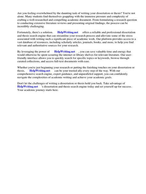 Dissertation And Thesis Search Engine Download Free Pdf Thesis