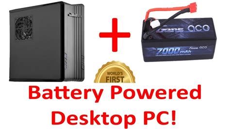I Made The WORLD S FIRST Truly Portable Desktop Gaming PC With INCLUDED Battery In The Case