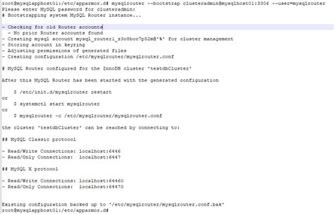 Install And Configure Mysql Router Mysql Innodb Cluster