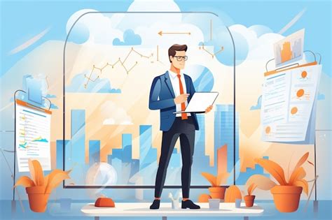 Business Analyst In Business Analysis Premium Ai Generated Vector