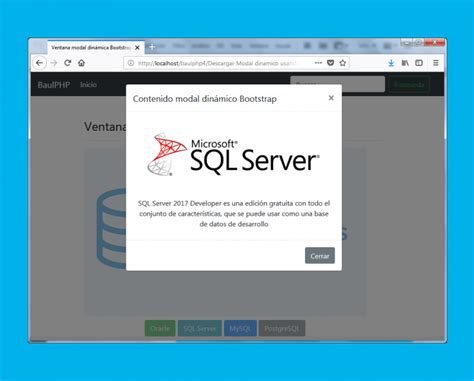 Cargando Contenido Modal PHP MySQL Y JQuery BaulPHP