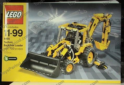 Lego 8455 Back Hoe Loader Backhoe Instructions And Parts List