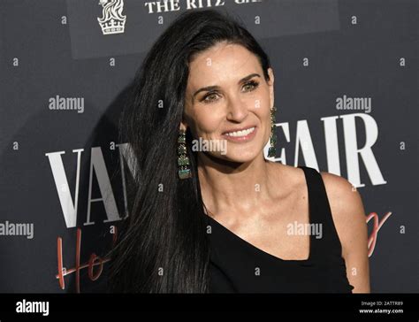 Demi Moore Arrives At The Vanity Fair Hollywood Calling Exhibition Held