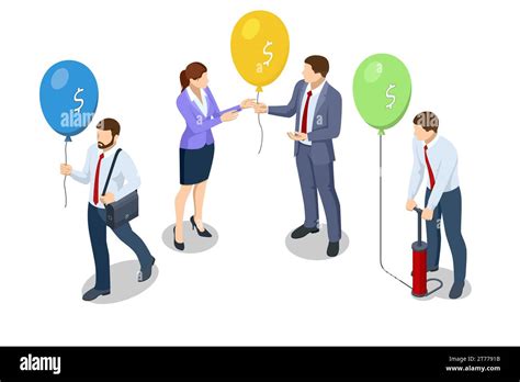 Isometric Investment Strategyasset Management Risk Management Passive Income Financial