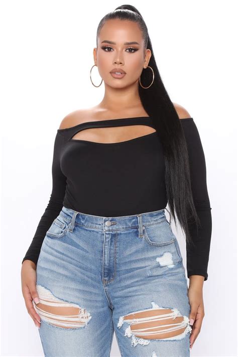 Womens Show Some Knowledge Off Shoulder Bodysuit In Black Size Large By