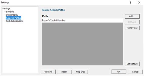 source code paths