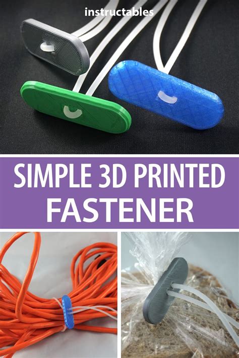 Simple Fastener Practical Intro To D Modeling D Printing Prints D Printer Designs