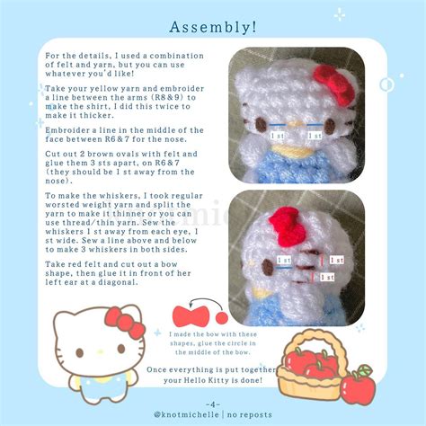 Free Pattern Mini Hello Kitty