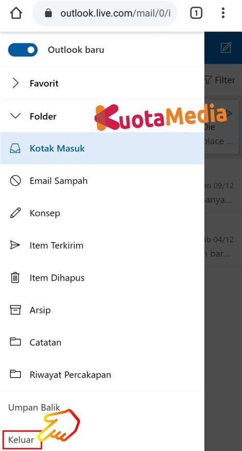 2 Cara Login Outlook And Logout Outlook Di Hp Aplikasi And Chrome