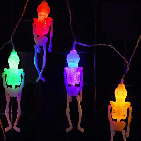 Nojgac Halloween Decorations Halloween Skeleton String Lights 6ft