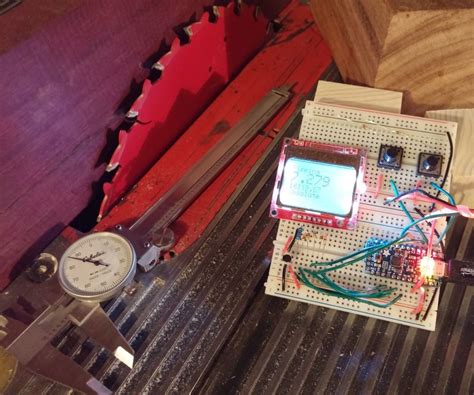 Precision Digital Table Saw With Arduino Oversampling 7 Steps With