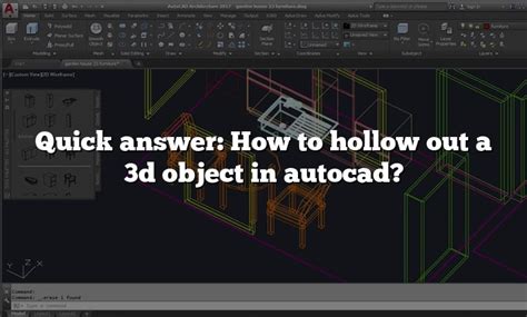 Quick Answer How To Hollow Out A 3d Object In Autocad Caddikt