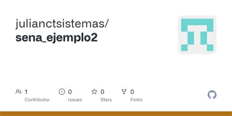 Github Julianctsistemas Sena Ejemplo