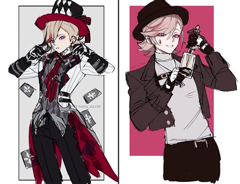 Arlecchino And Lyney Genshin Impact Drawn By Nana Illust Danbooru