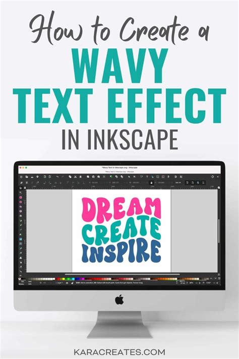 Learn How To Create A Wavy Text Effect In Inkscape With This Easy Tutorial Use These Simple