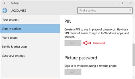 A Workaround To Disable PIN Login In Windows Password Recovery