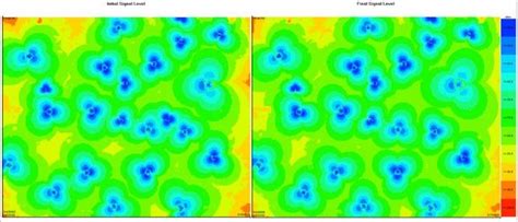 Optimization Simulation Result Signal Level Coverage Plots