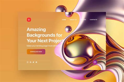 Stunning 3d Liquid Gradient Chrome Backgrounds Themefire