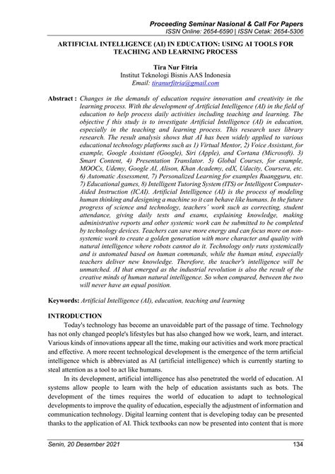 2021 Artificial Intelligence Ai In Education Using Ai Tools For Teaching And Learning