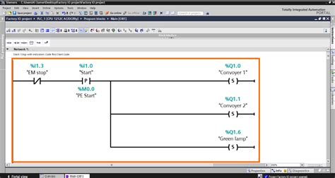 Basic Tia Portal And Factory Io Project