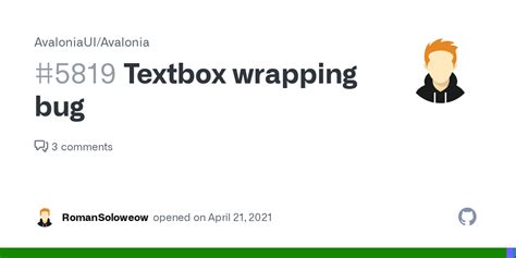 textbox wrapping bug · issue 5819 · avaloniaui avalonia · github