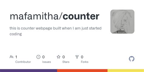 Github Mafamitha Counter This Is Counter Webpage Built When I Am Just Started Coding