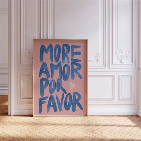 Pinky Rose More Amor Por Favor Wall Art Sunshine In Brush Printing Modern Eclectic Wall Print