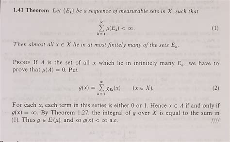 Real And Complex Analysis Rudin Thm Mathematics Stack Exchange