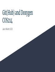 Understanding Git And Doxygen Documentation Tools And Best Course Hero