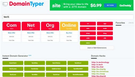 domaintyper a trendy ajax domain search tool techie buzz