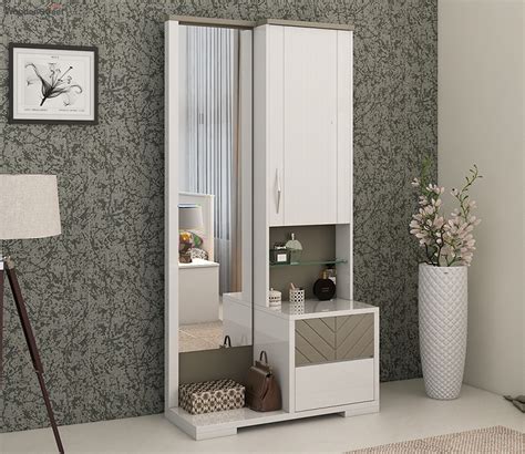 Buy Kosmo Alaska High Gloss White Dressing Table Online In India At Best Price Modern Dressing