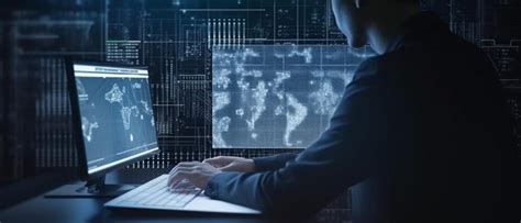premium ai image computer programmer coding on modern computer