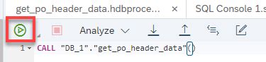 Create Stored Procedures SAP Tutorials
