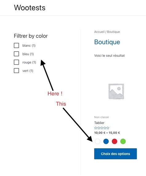 Enable Swatches For Woocommerce Filters