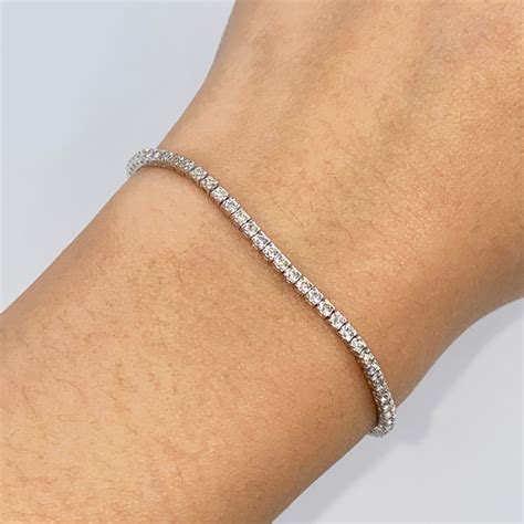 14k 2mm Diamond Tennis Bracelet 7 Jasons Jewelry Creations