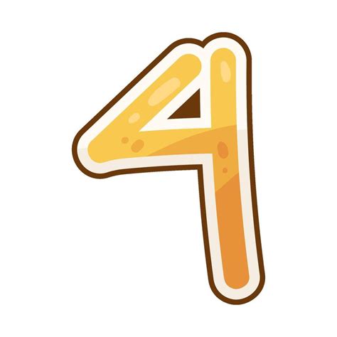 Illustration Of Number 4 50380440 Vector Art At Vecteezy