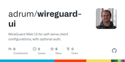 GitHub Adrum Wireguard Ui WireGuard Web UI For Self Serve Client Configurations With