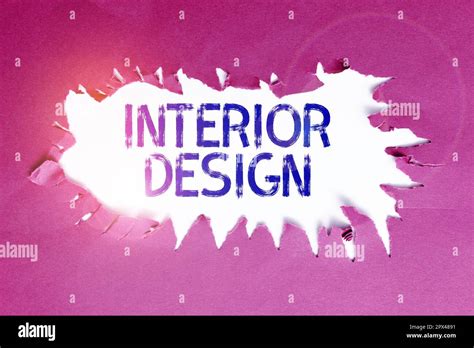 Hand Writing Sign Interior Design Concept Meaning The Art Of Designing