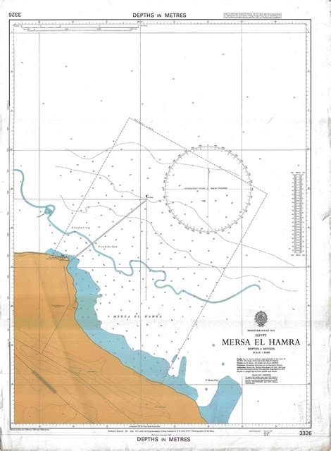 AmirautÉ 3326 Mersa El Hamra Méditerranéenne Mer Egypte Marine Carte