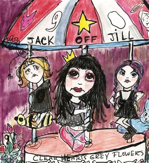 Jack Off Jill Clear Hearts Grey Flowers 25th Anniversary Edition