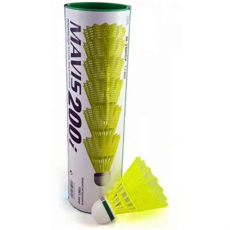 Yellow Nylon Mavis Shuttle Cock At ₹ 1100 Dozen In Meerut Id 17698273473