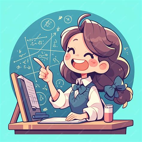 Premium Vector Hispanic Female Teacher In Her 50s Teaching A Math Class