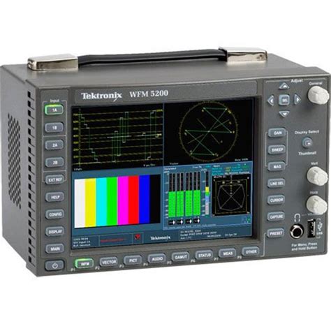 Tektronix Tek Wfm5200 Compact Multi Format Multi Standard Waveform Monitor