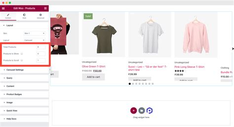 how to create a woocommerce product carousel using elementor